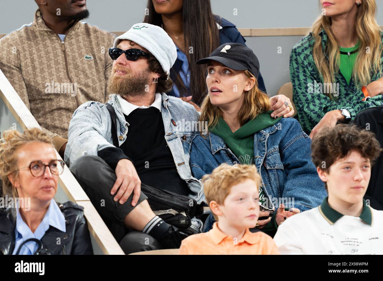 Paris, France. 29th May, 2024. Dori Sadovnik and Gaia Weiss attends the 2024 French Open at ...
