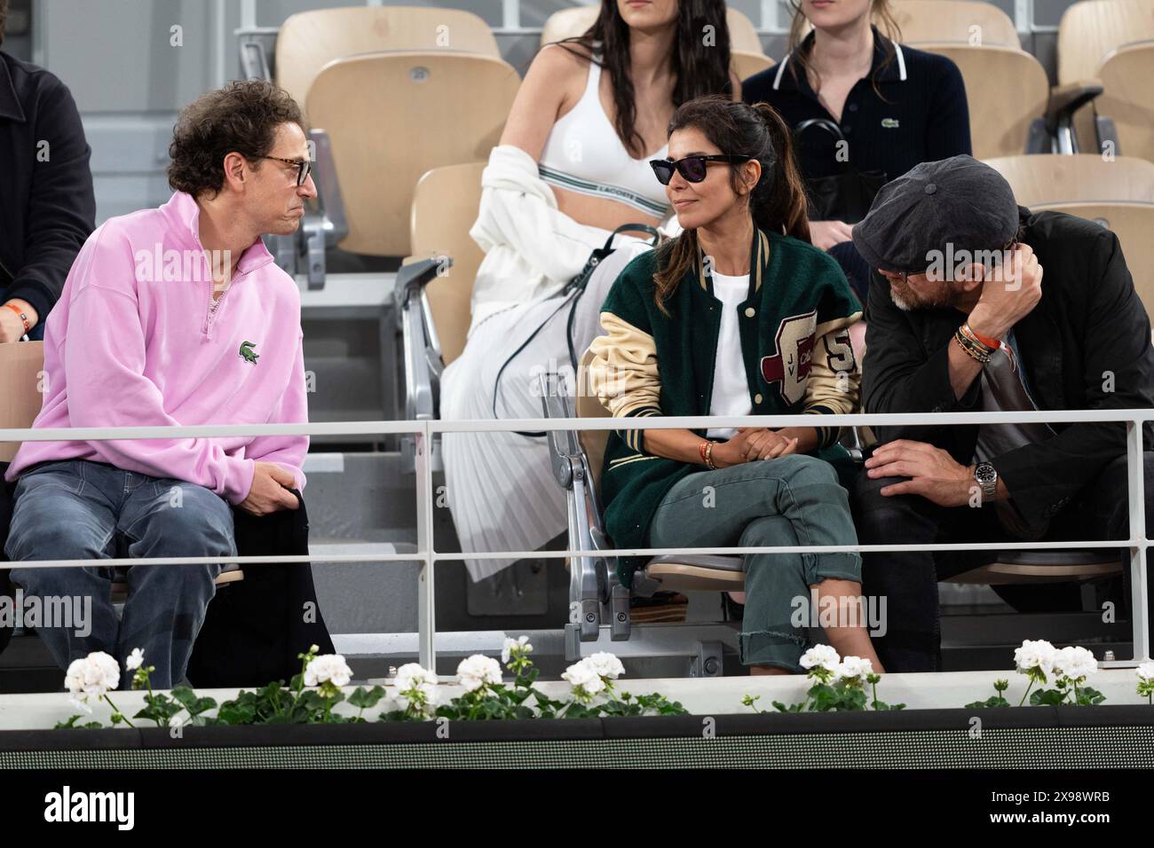 Paris, France. 29th May, 2024. Singer Raphael, Reem Kherici and her husband Gilles Lemaire in ...