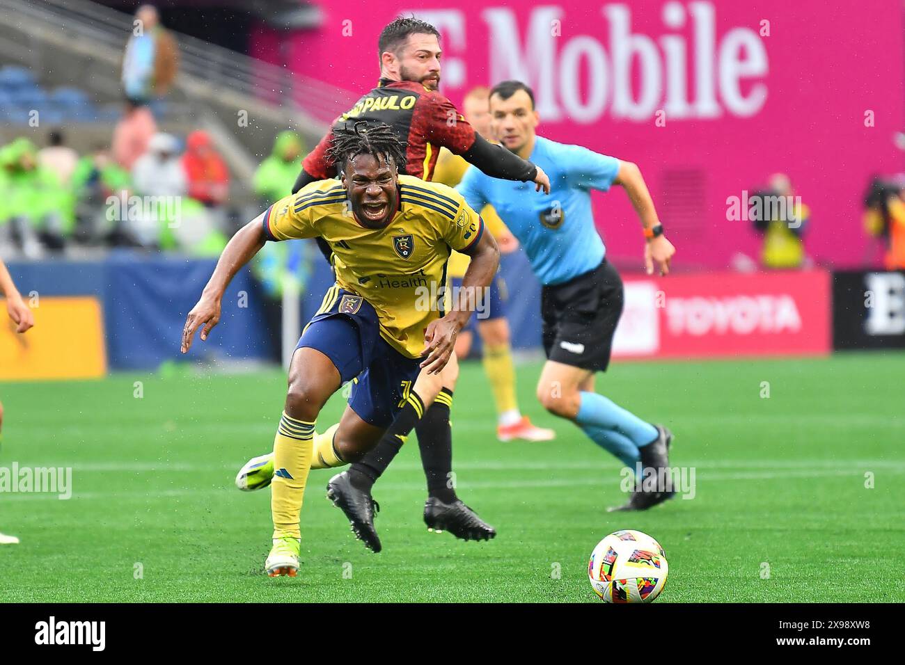May 29, 2024: Real Salt Lake midfielder Emeka Eneli (14) pursues the ...