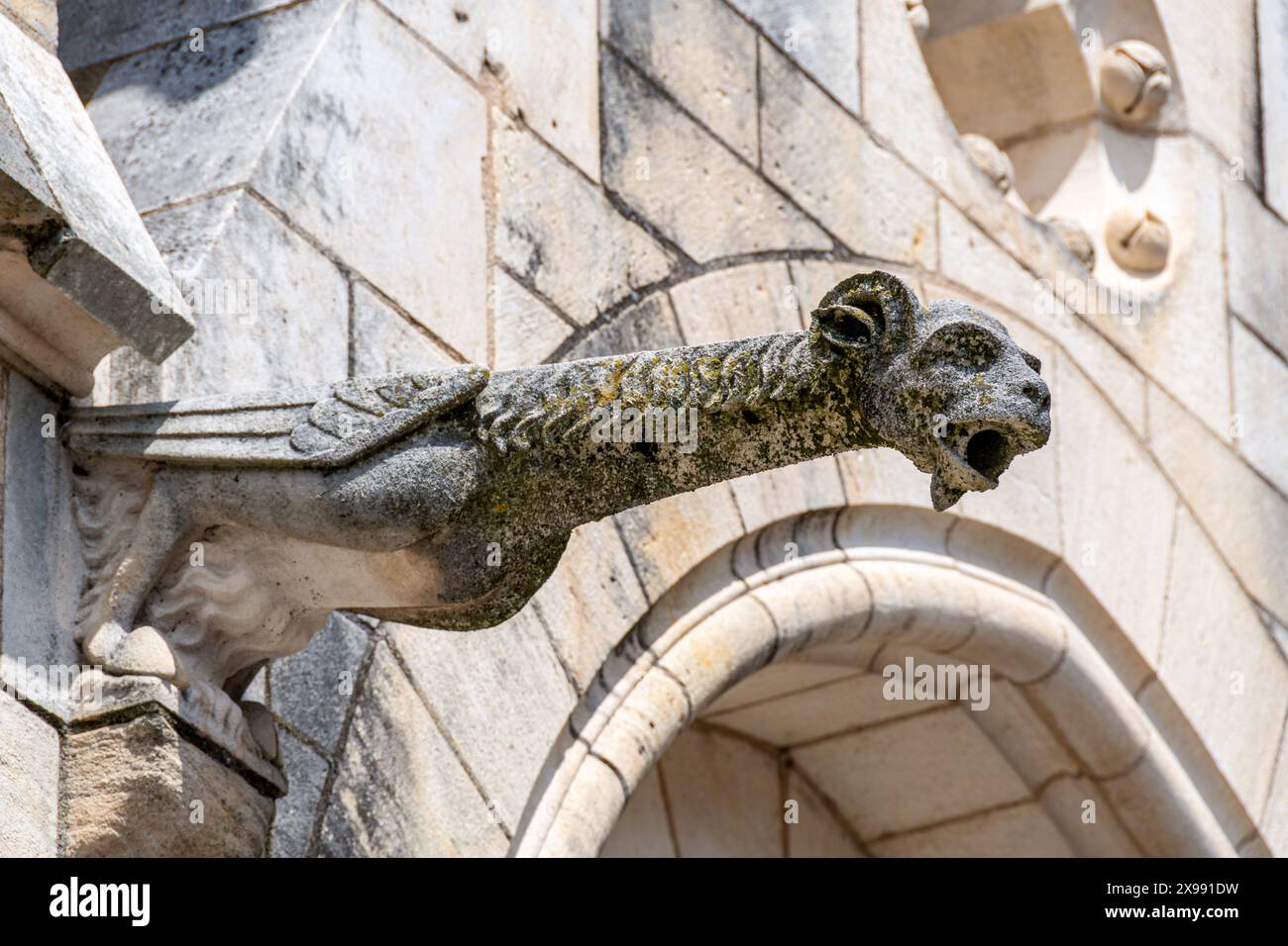 Medieval art: Gothic gargoyle of the Notre-Dame-de-l'Annonciation ...