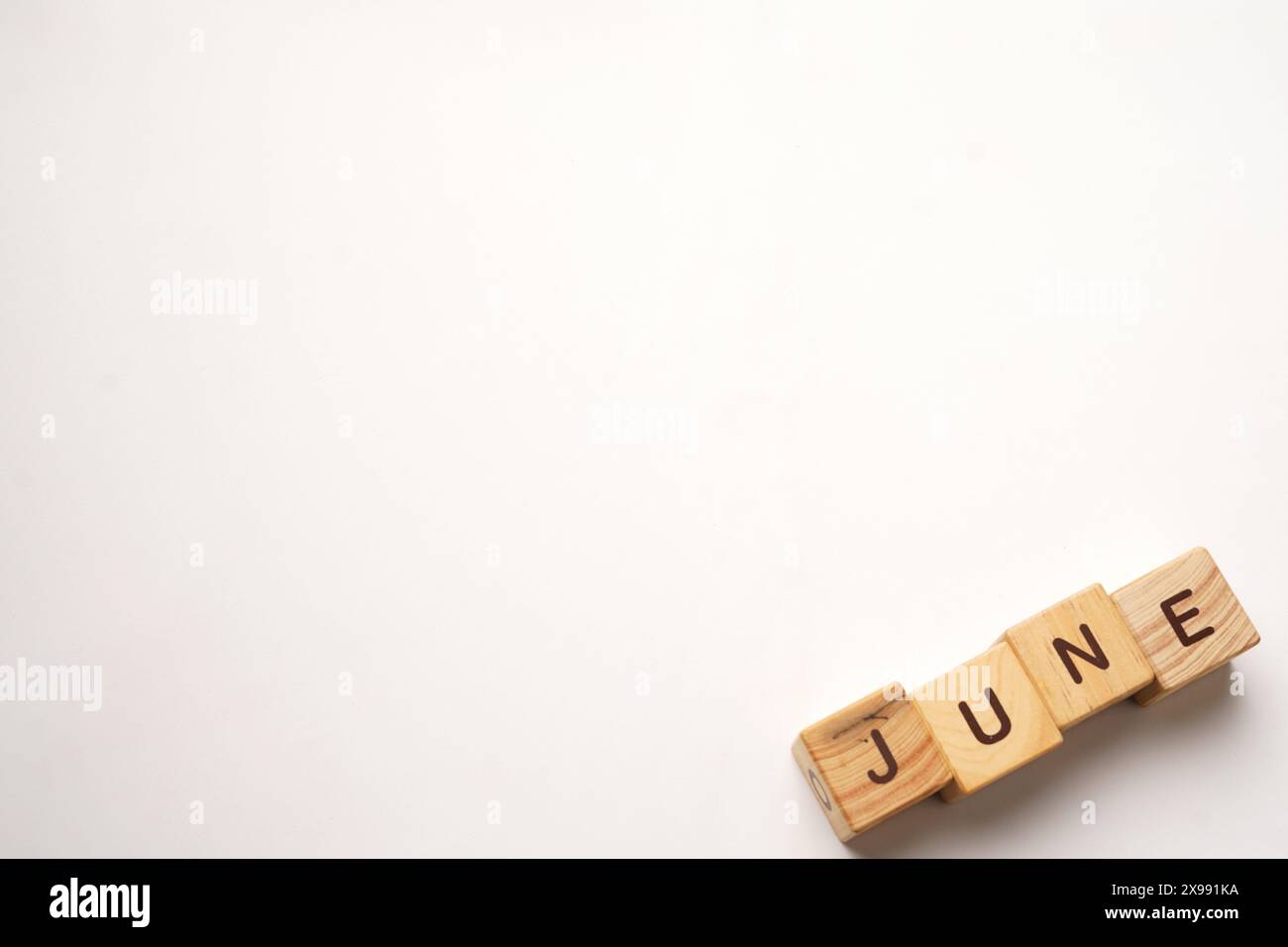 month name title on white background Stock Photo - Alamy