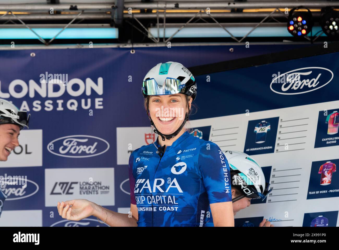Riders of ARA Skip Capital at 2024 Ford RideLondon Classique Women's ...