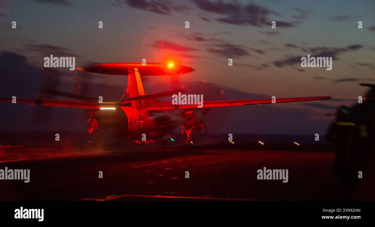 230930-N-JO823-2184 PHILIPPINE SEA (Sept. 30, 2023) An E-2D Hawkeye ...