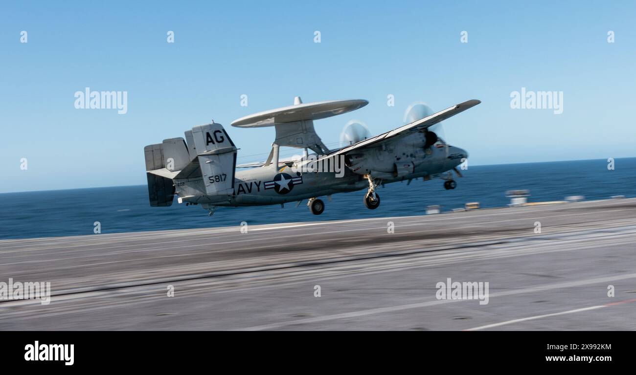 An E-2C Hawkeye, attached to Airborne Command and Control Squadron (VAW ...