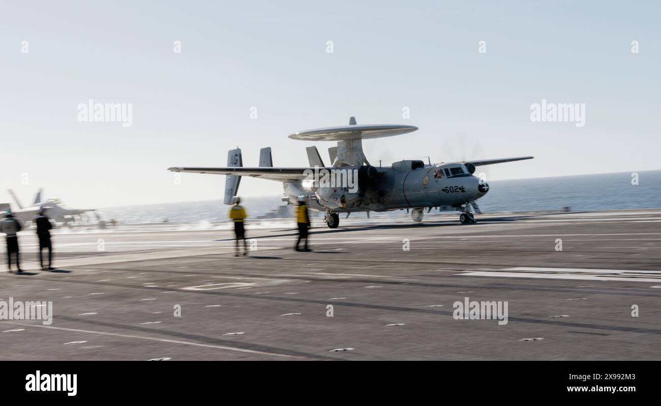 An E-2C Hawkeye, attached to Airborne Command and Control Squadron (VAW ...