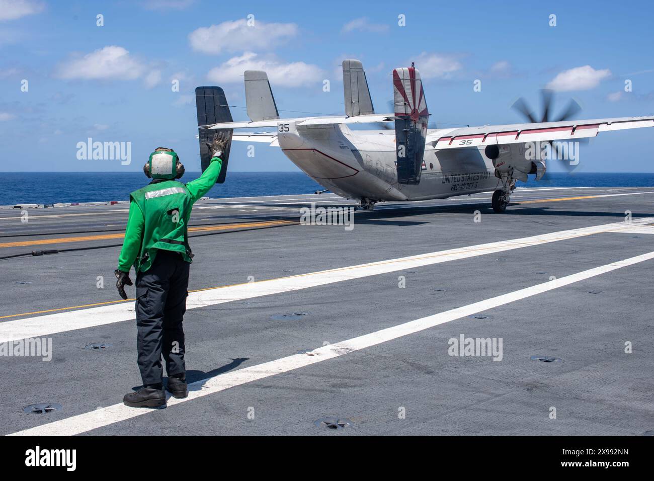 PHILIPPINE SEA (May 29, 2024) Airman James Browder, from Detroit ...