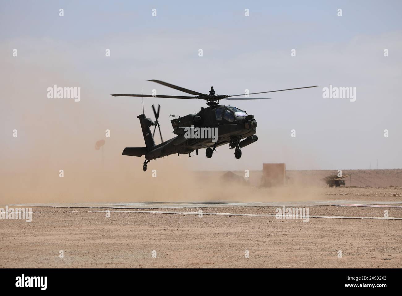 A U.S. Army AH-64D Apache Longbow assigned to Alpha Company, 1st Attack ...