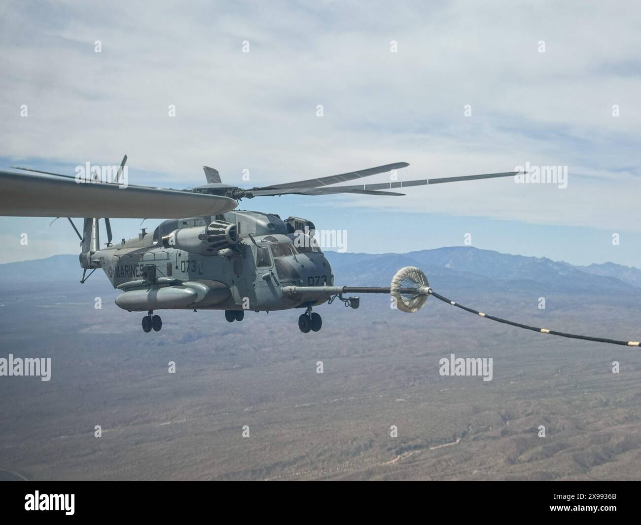 A U.S. Marine Corps CH-53E Super Stallion helicopter assigned to Marine ...