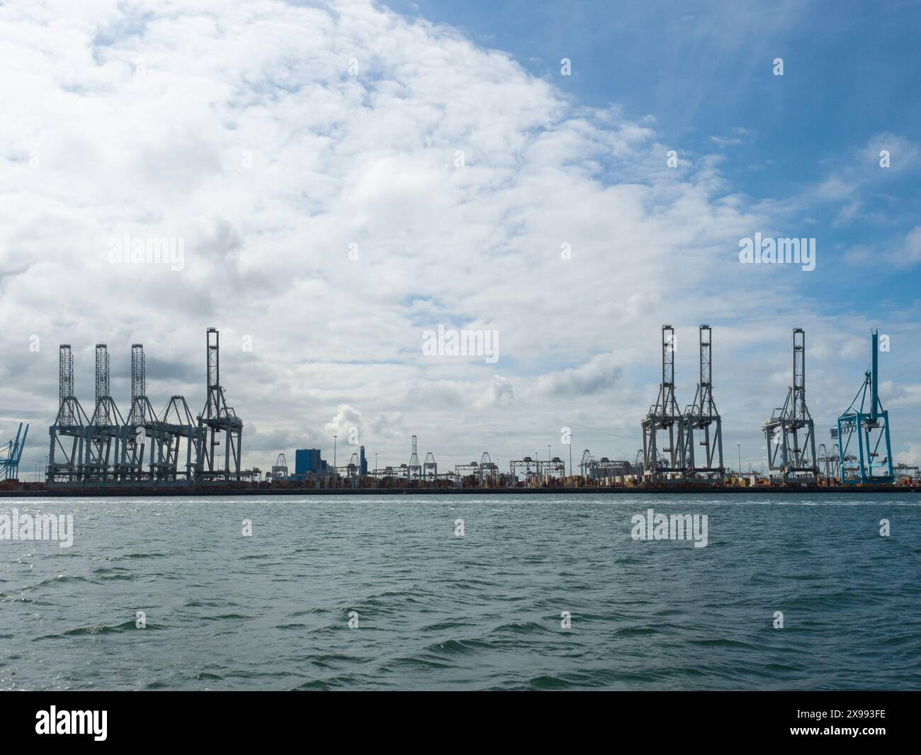 Rotterdam, Netherlands - August 4th 2023: Panoramic view of the huge ...