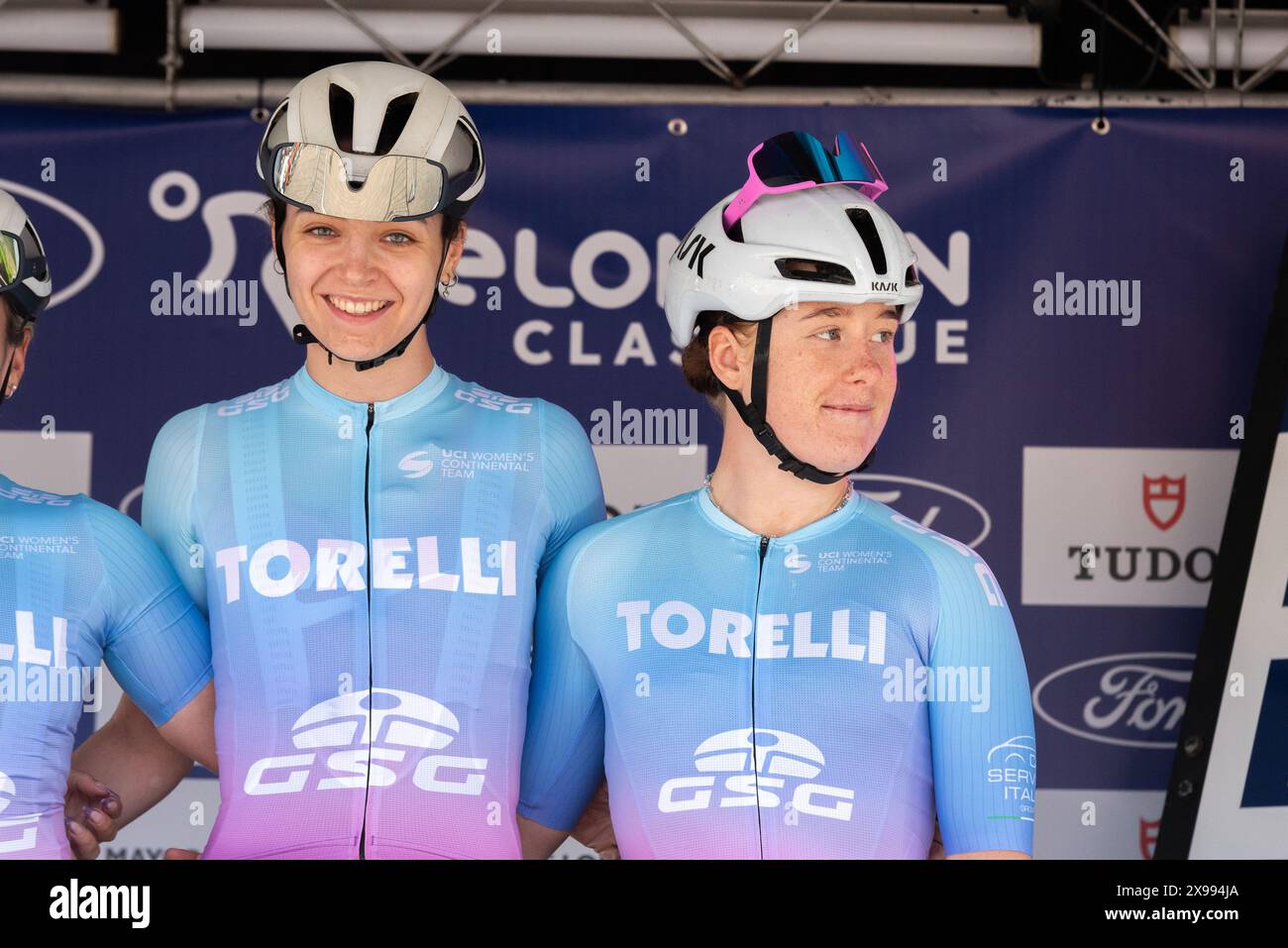 Riders of Torelli team at 2024 Ford RideLondon Classique Women's ...