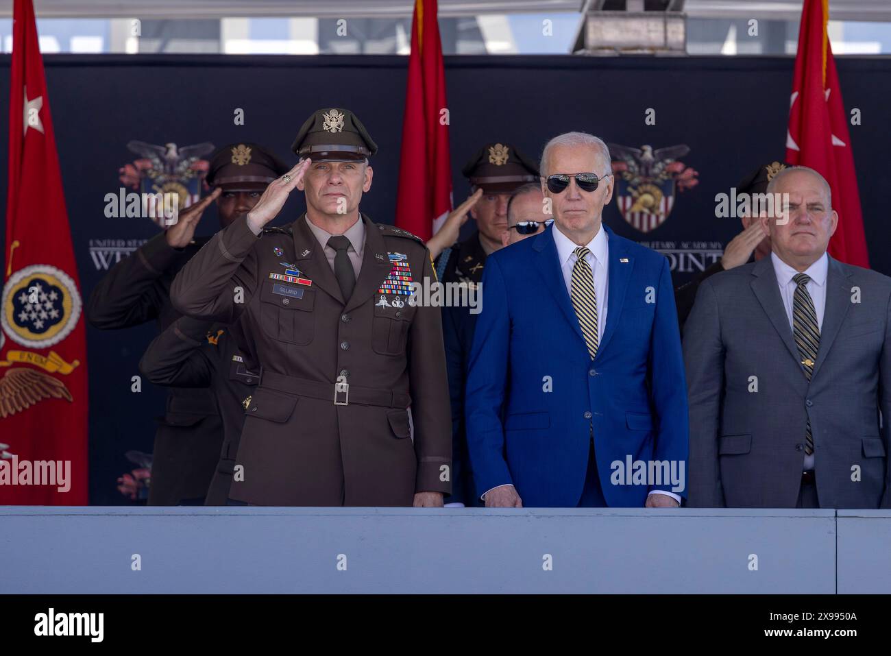 West Point, United States. 25 May, 2024. U.S President Joe Biden, right ...