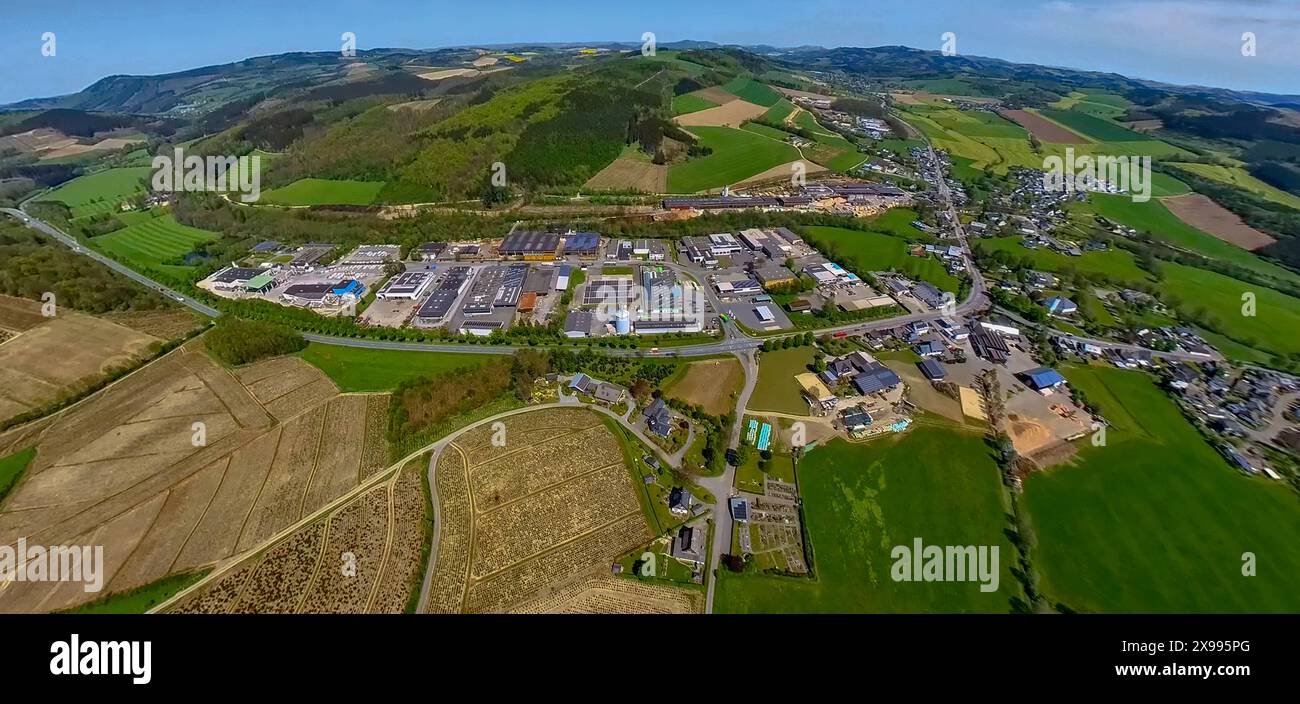 RECORD DATE NOT STATED Luftbild, Gewerbegebiet Im Wennetal ...