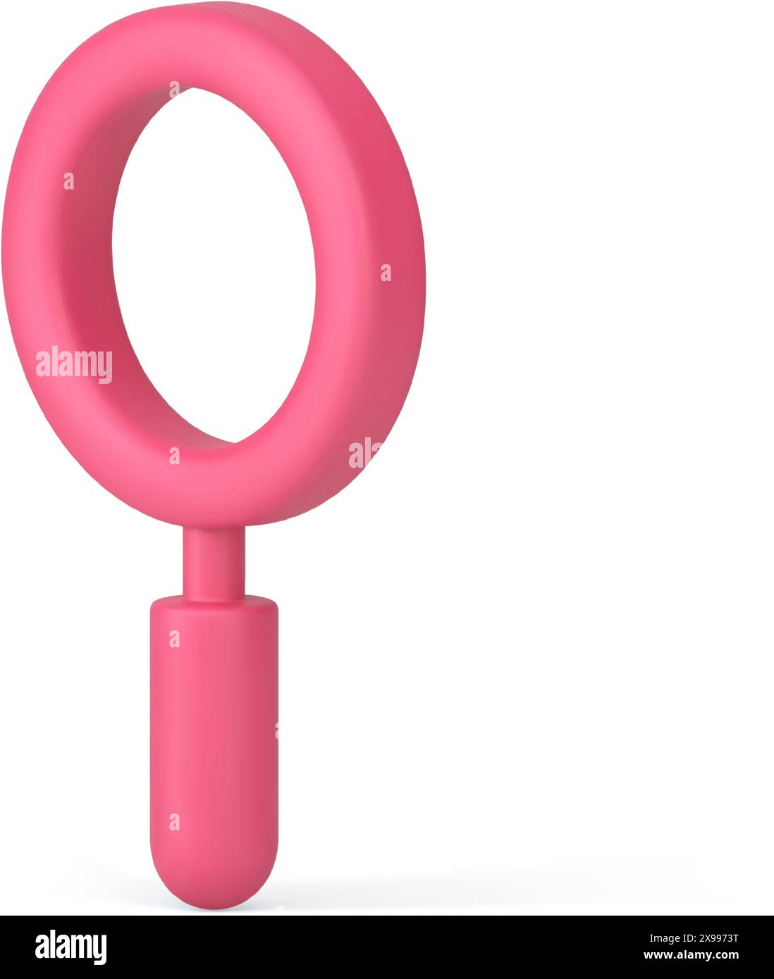 Magnifier lens pink optical research information browsing science ...