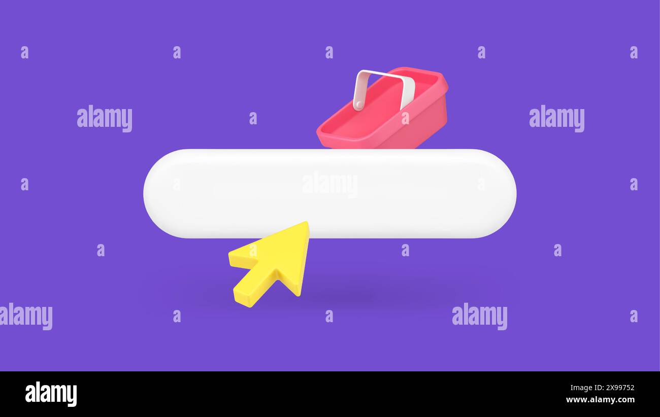 Goods online shopping internet search browser field window arrow cursor ...