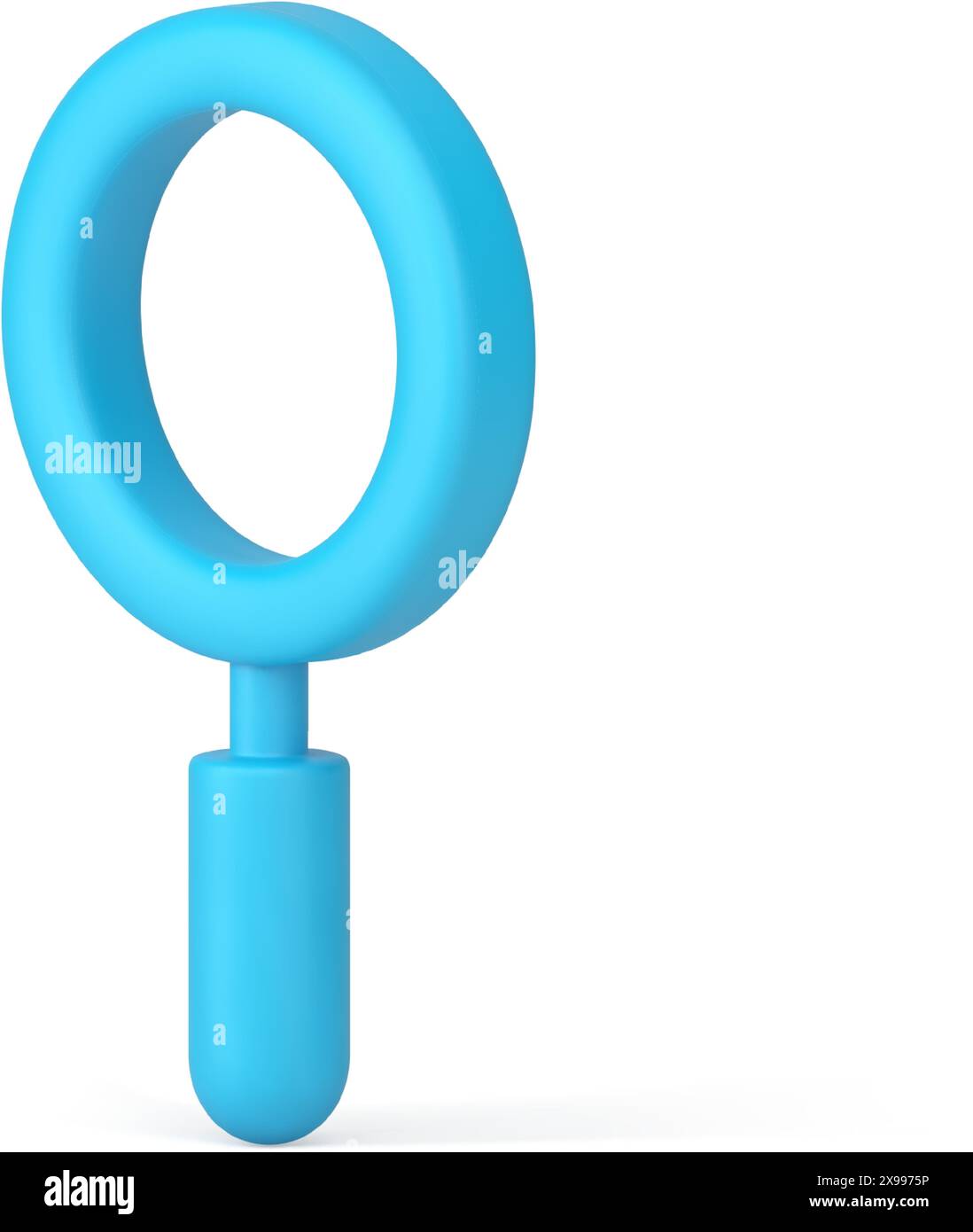 Magnifying glass discovery research search science analysis 3d icon ...