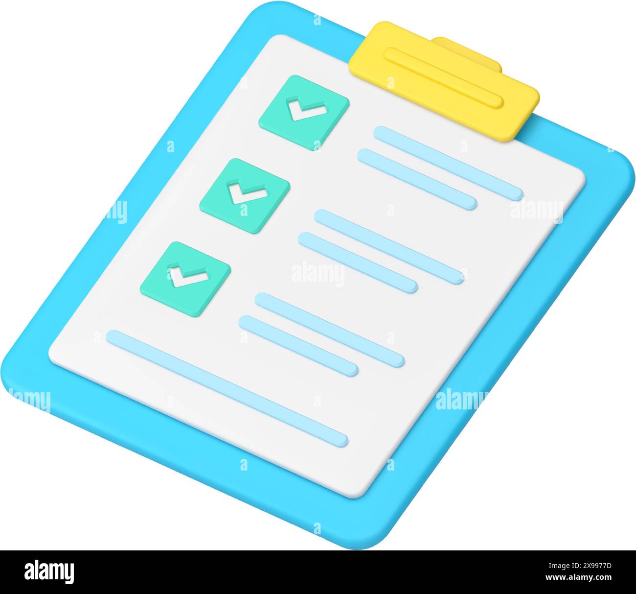 Check list blue clipboard choice decision document note organizer page ...