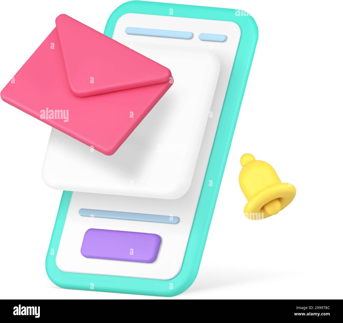 3d rendering email inbox Stock Vector Images - Alamy