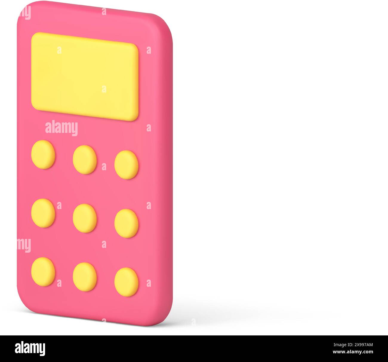 Calculating machine accounting balance check financial numbers control 3d icon realistic vector ...