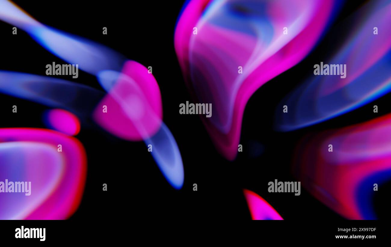 Flowing Illumination: Abstract Light Waves Stock Photo - Alamy