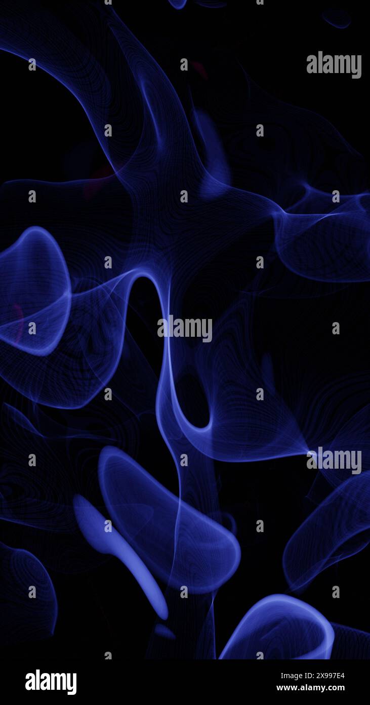 Flowing Illumination: Abstract Light Waves Stock Photo - Alamy