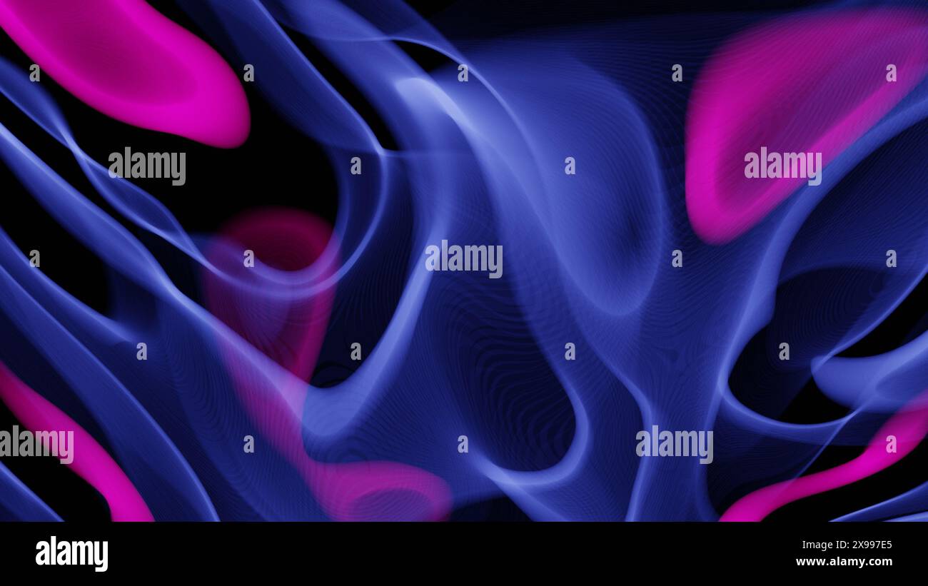 Flowing Illumination: Abstract Light Waves Stock Photo - Alamy