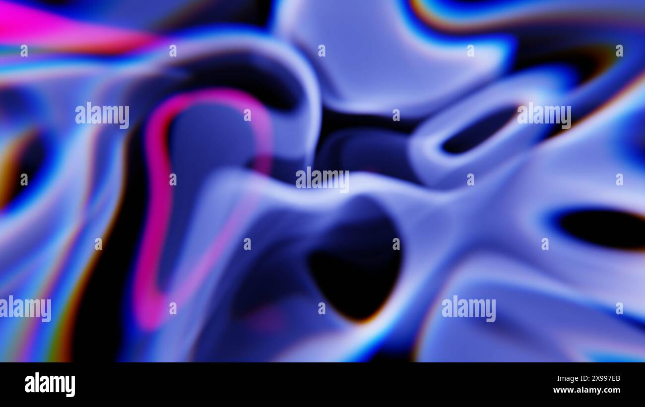 Flowing Illumination: Abstract Light Waves Stock Photo - Alamy