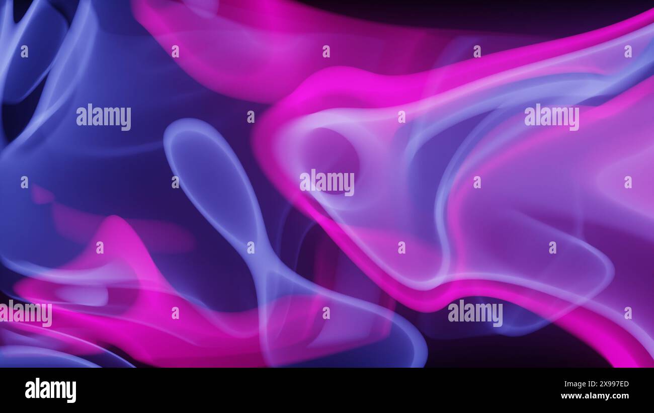 Flowing Illumination: Abstract Light Waves Stock Photo - Alamy