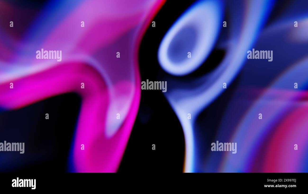 Flowing Illumination: Abstract Light Waves Stock Photo - Alamy