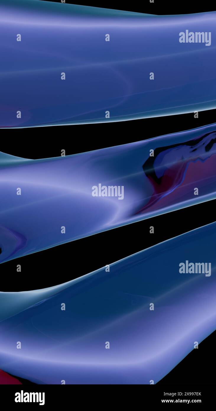 Layered Reflections: Stacked Gradient Rectangles Stock Photo - Alamy