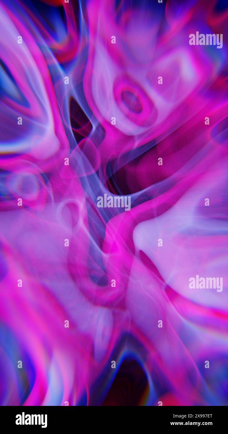 Flowing Illumination: Abstract Light Waves Stock Photo - Alamy