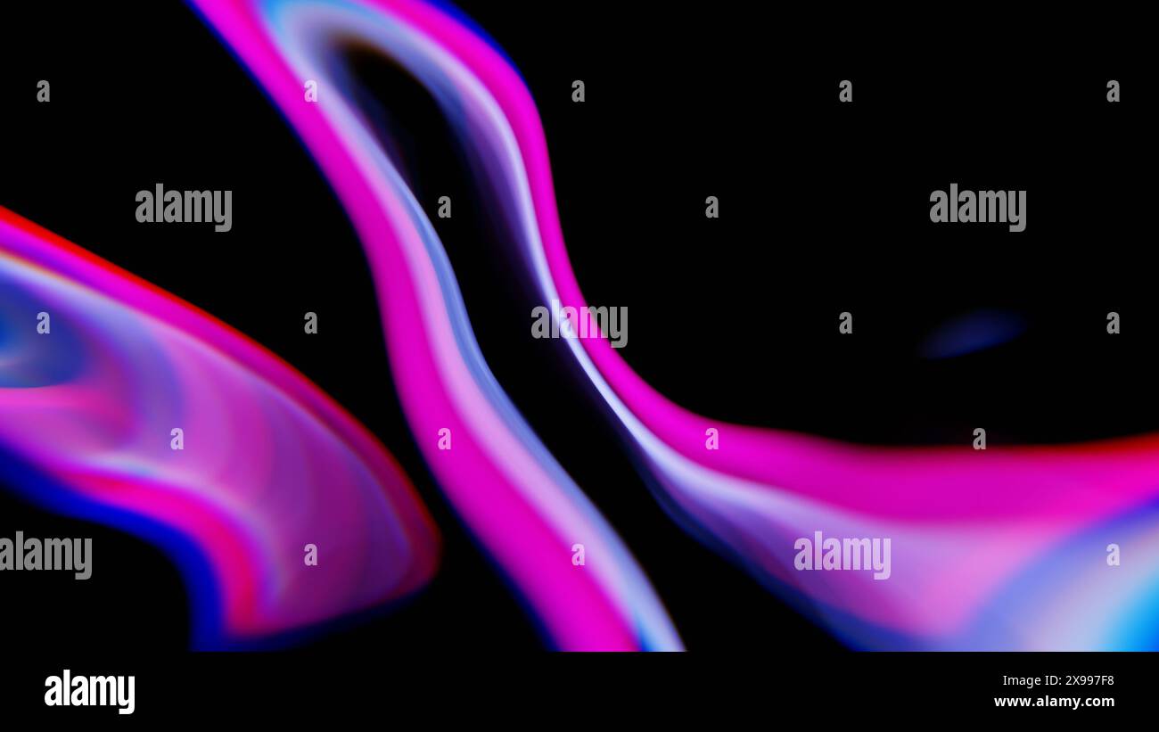 Flowing Illumination: Abstract Light Waves Stock Photo - Alamy