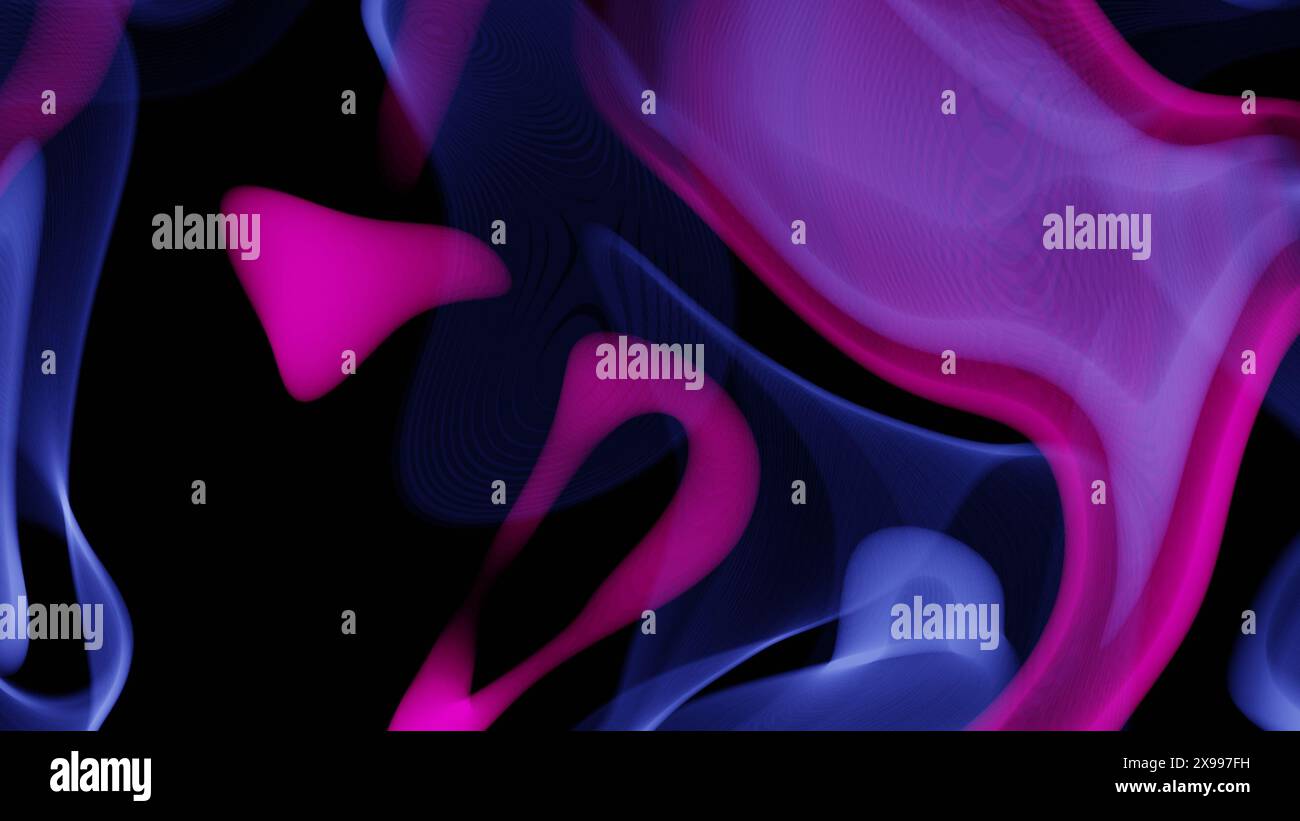 Flowing Illumination: Abstract Light Waves Stock Photo - Alamy