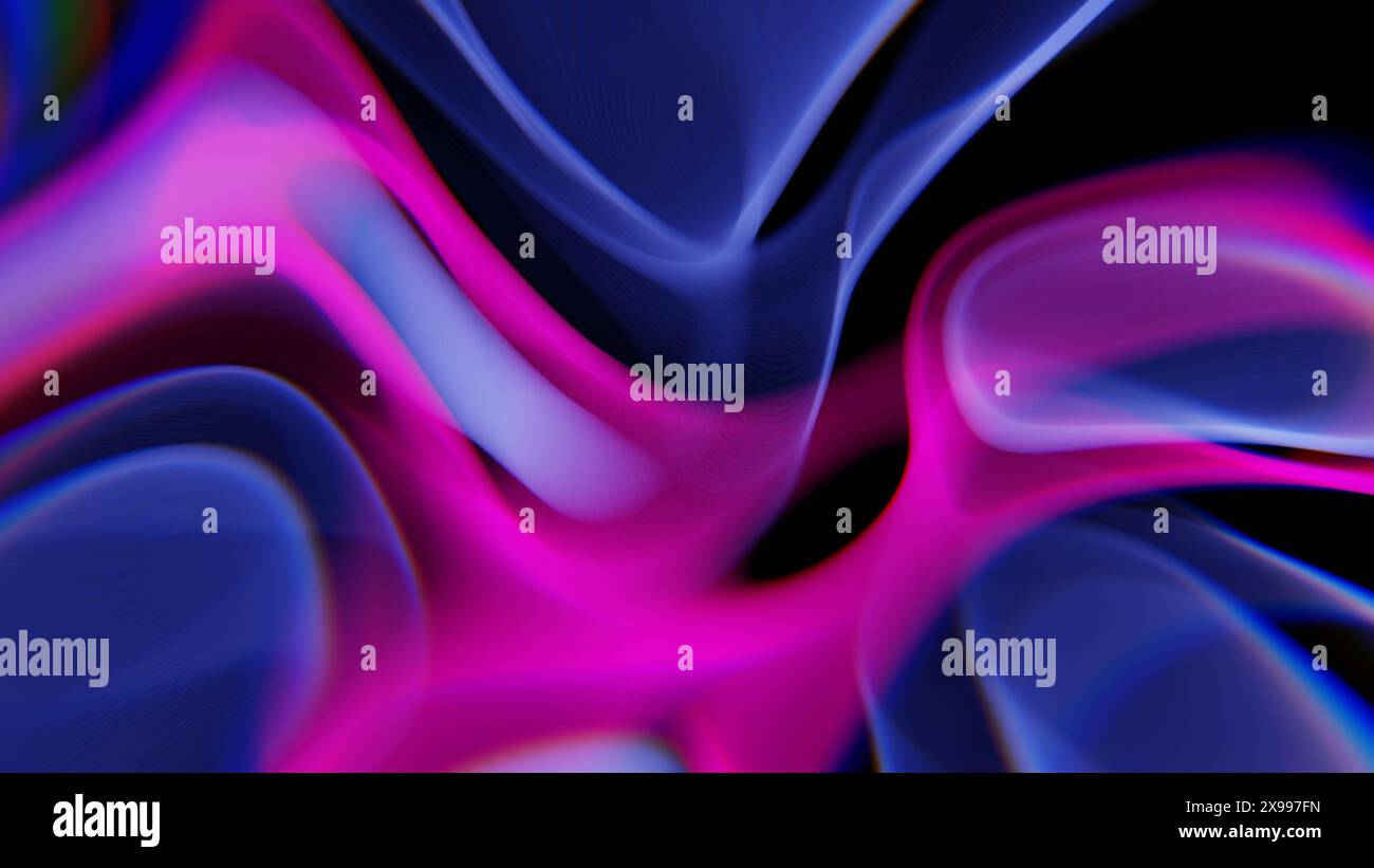 Flowing Illumination: Abstract Light Waves Stock Photo - Alamy