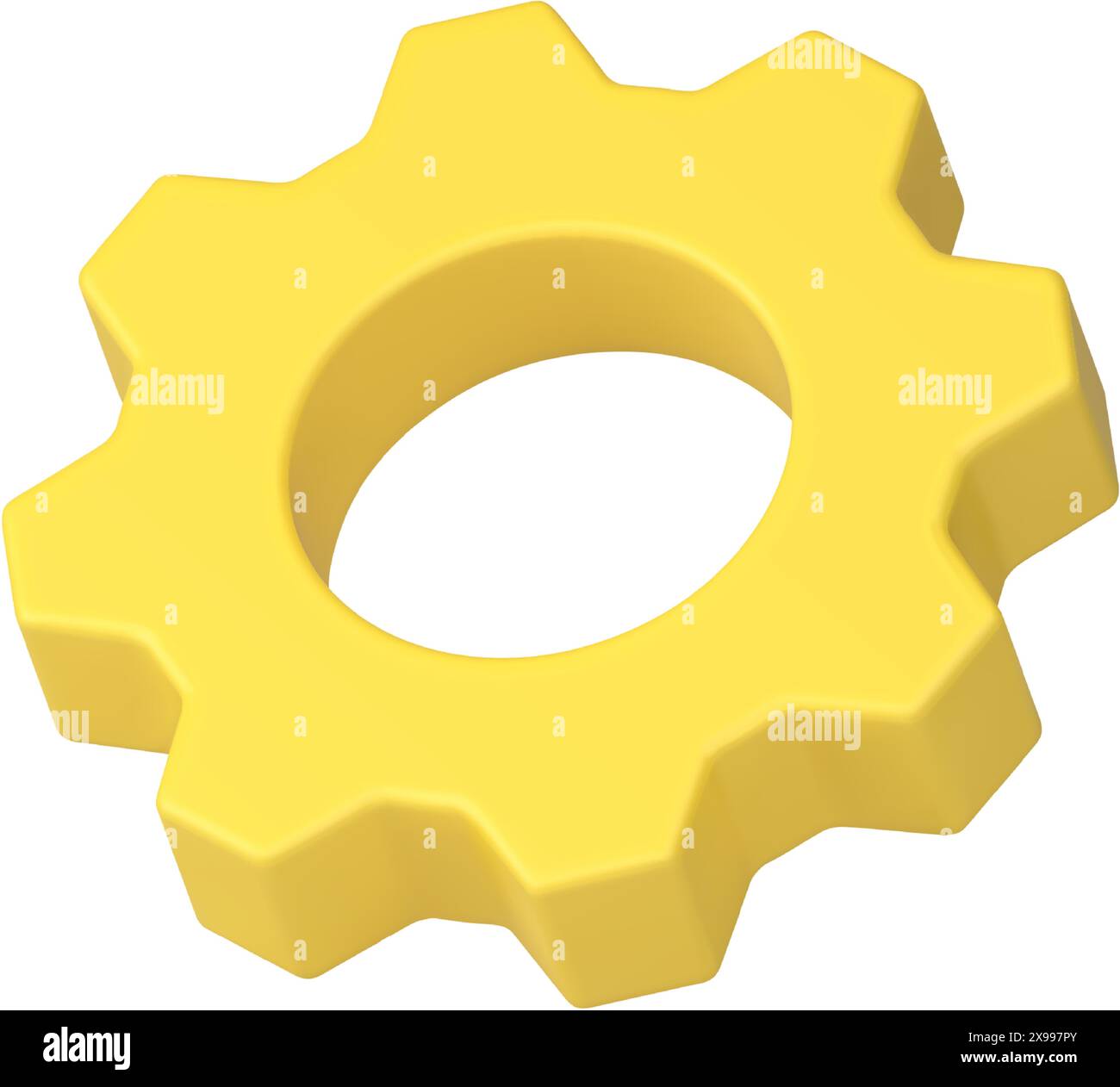 Engineering yellow gear cog wheel mechanism machinery maintenance ...