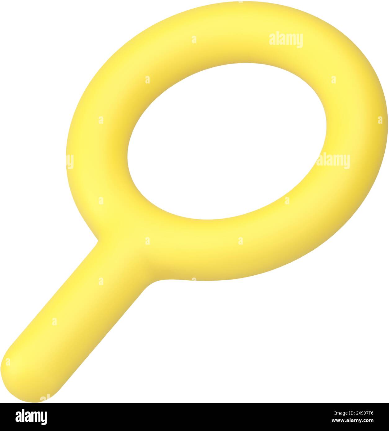 Magnifier loupe zoom internet browser searching information yellow ...