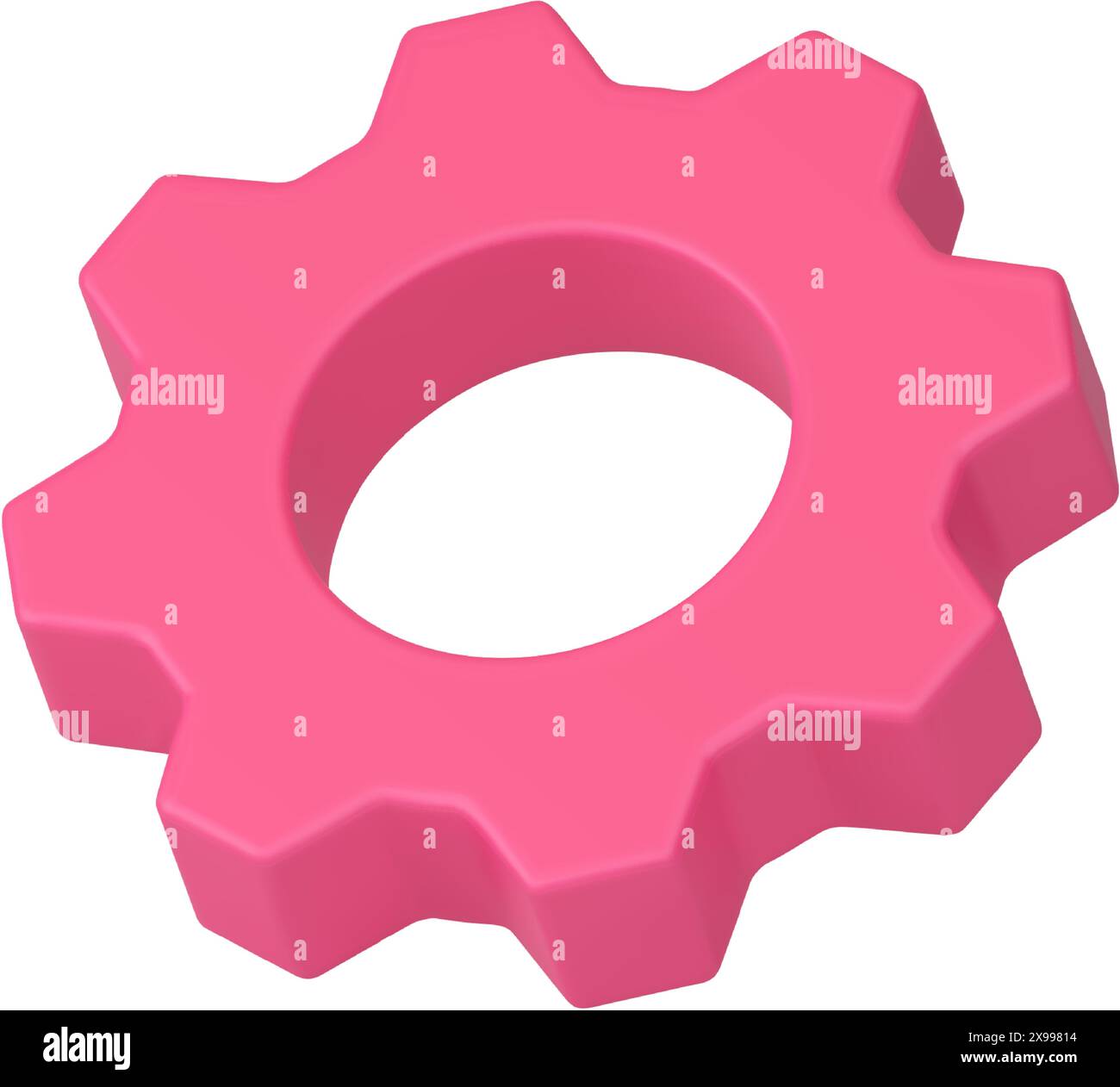 Settings gear cog wheel program configuration process repair optimization 3d icon realistic ...