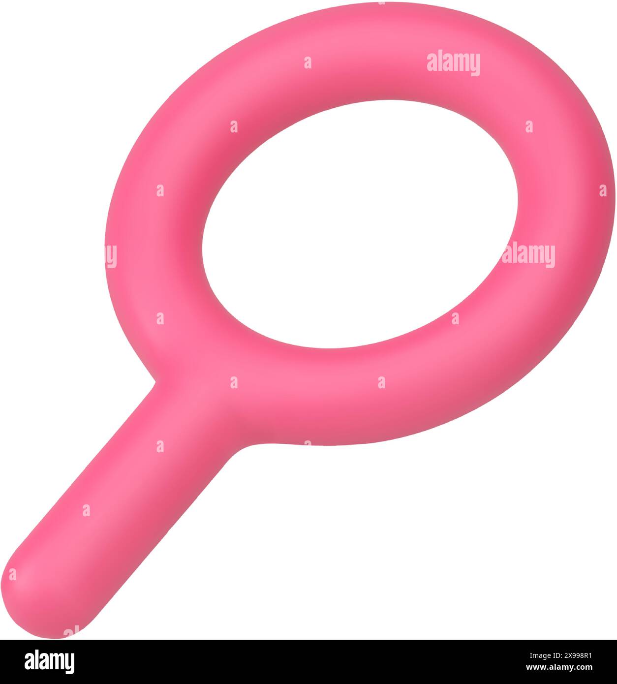 Magnifier optical lens with handle pink research loupe internet browser ...