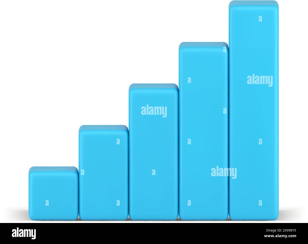 Graph blue bar diagram business profit increase analyzing infographic ...