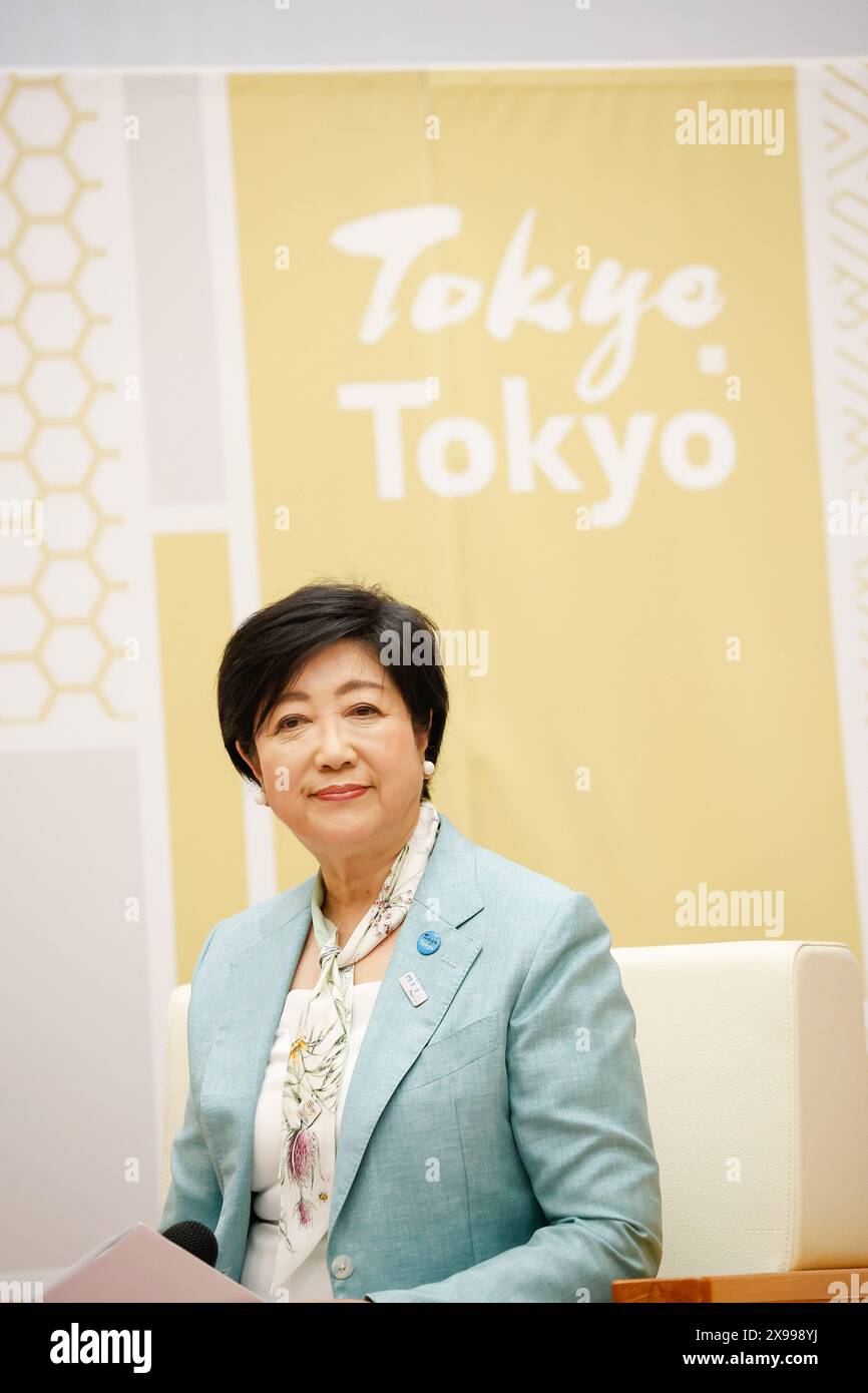 Tokyo, Japan. 30th May, 2024. Tokyo Governor Yuriko KOIKE attends a ...