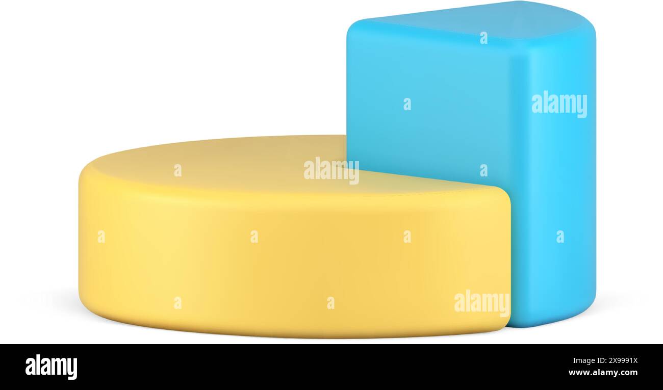 Business analyzing chart pie podium diagram financial planning statistic report 3d icon ...