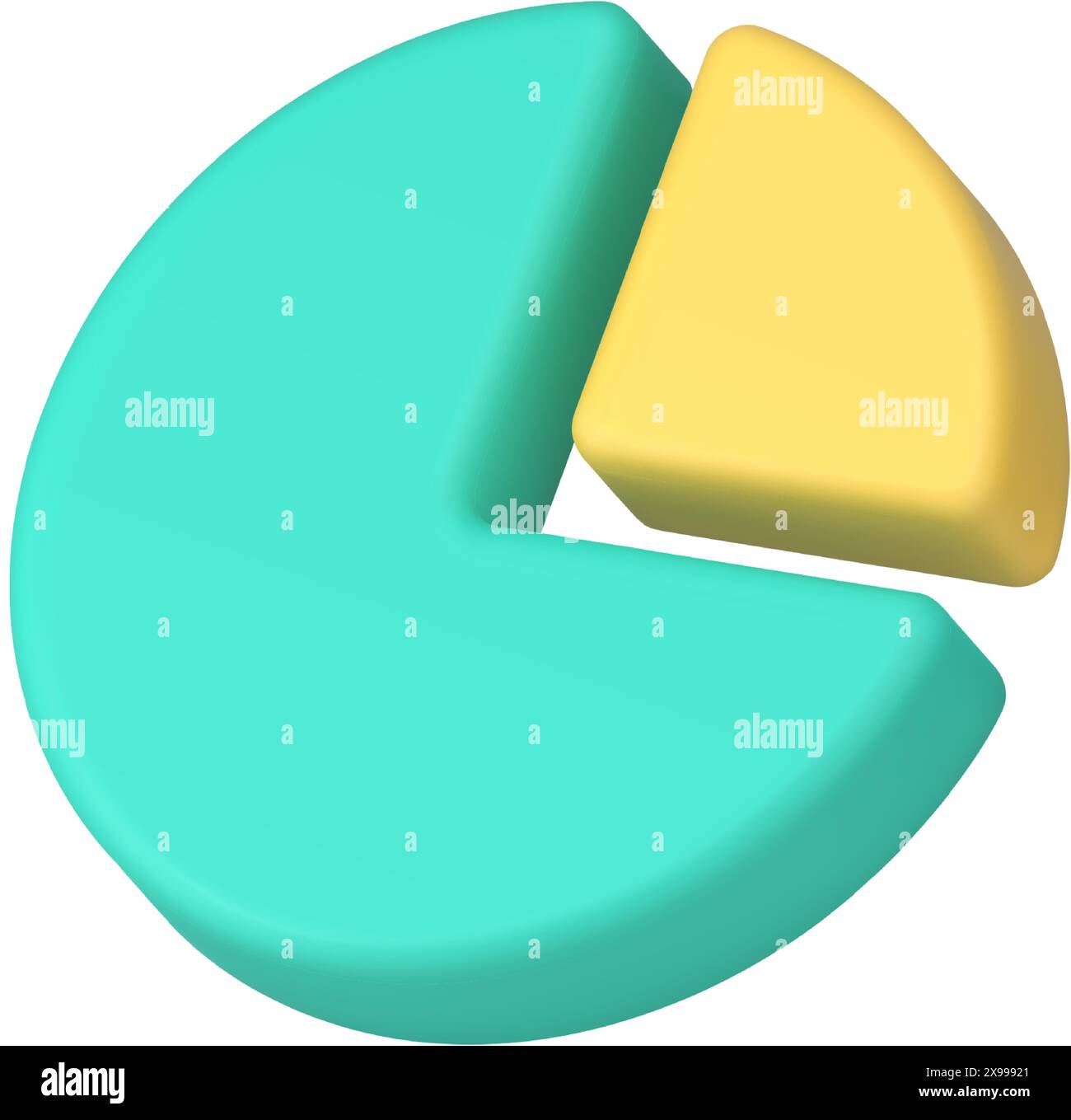 Chart pie graph section part business financial analyzing statistical accounting isometric 3d ...
