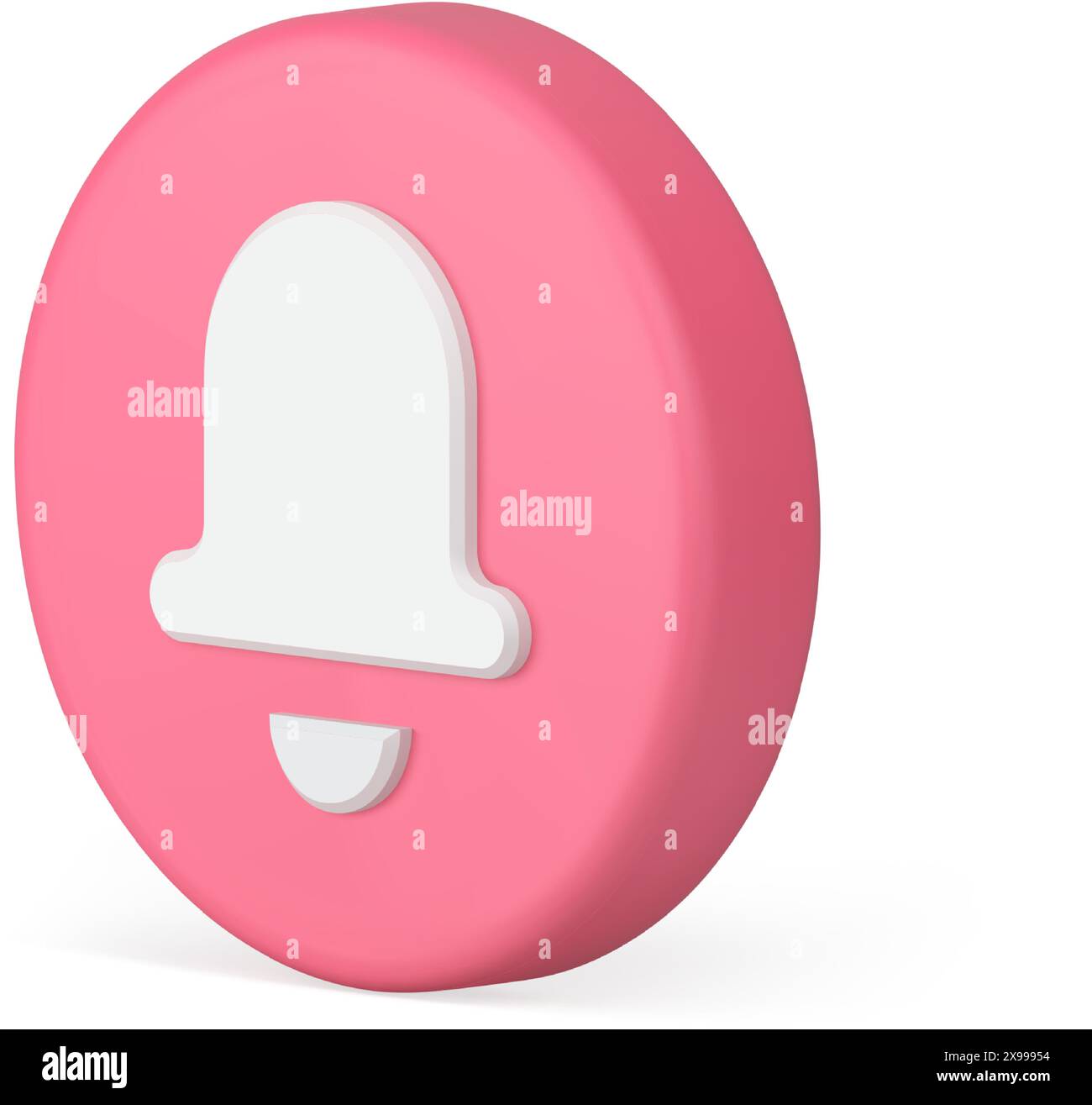 Pink notification message bell hi-res stock photography and images - Alamy