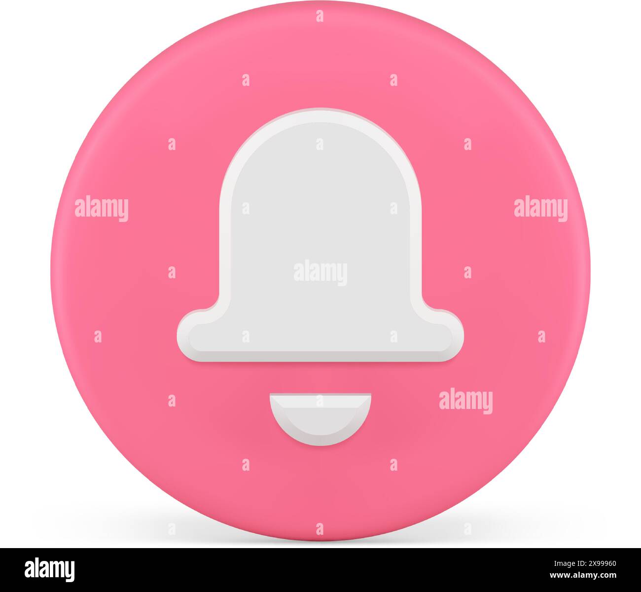 Pink notification message bell hi-res stock photography and images - Alamy