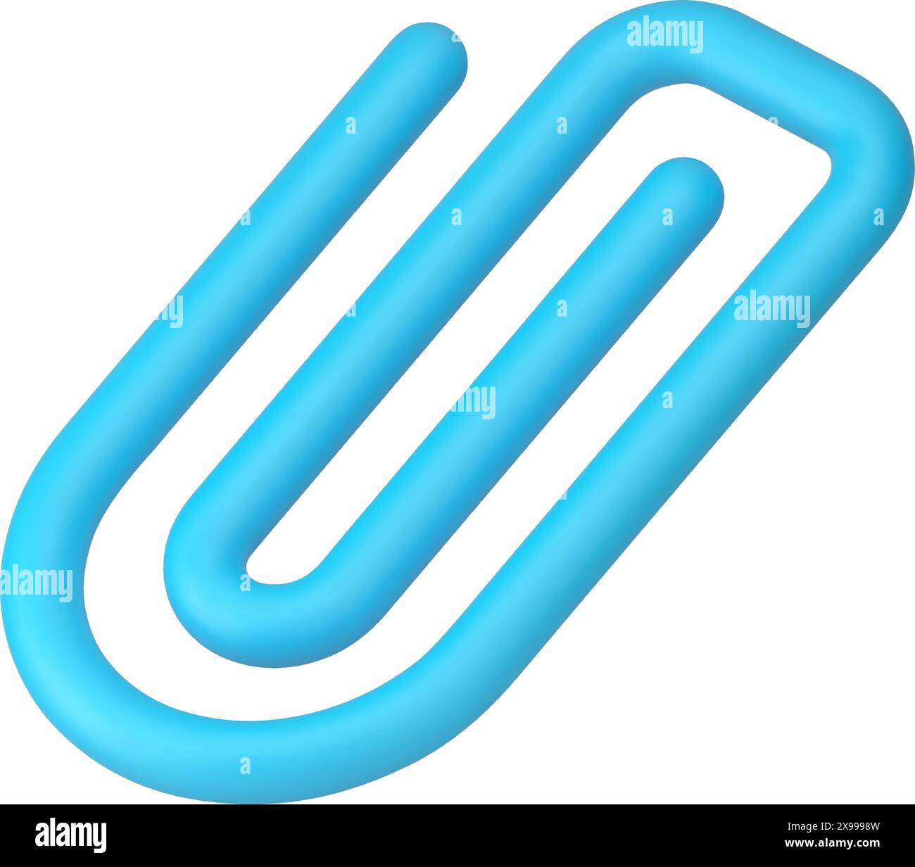 Paper clip wire paperwork note reminder document attaching blue ...