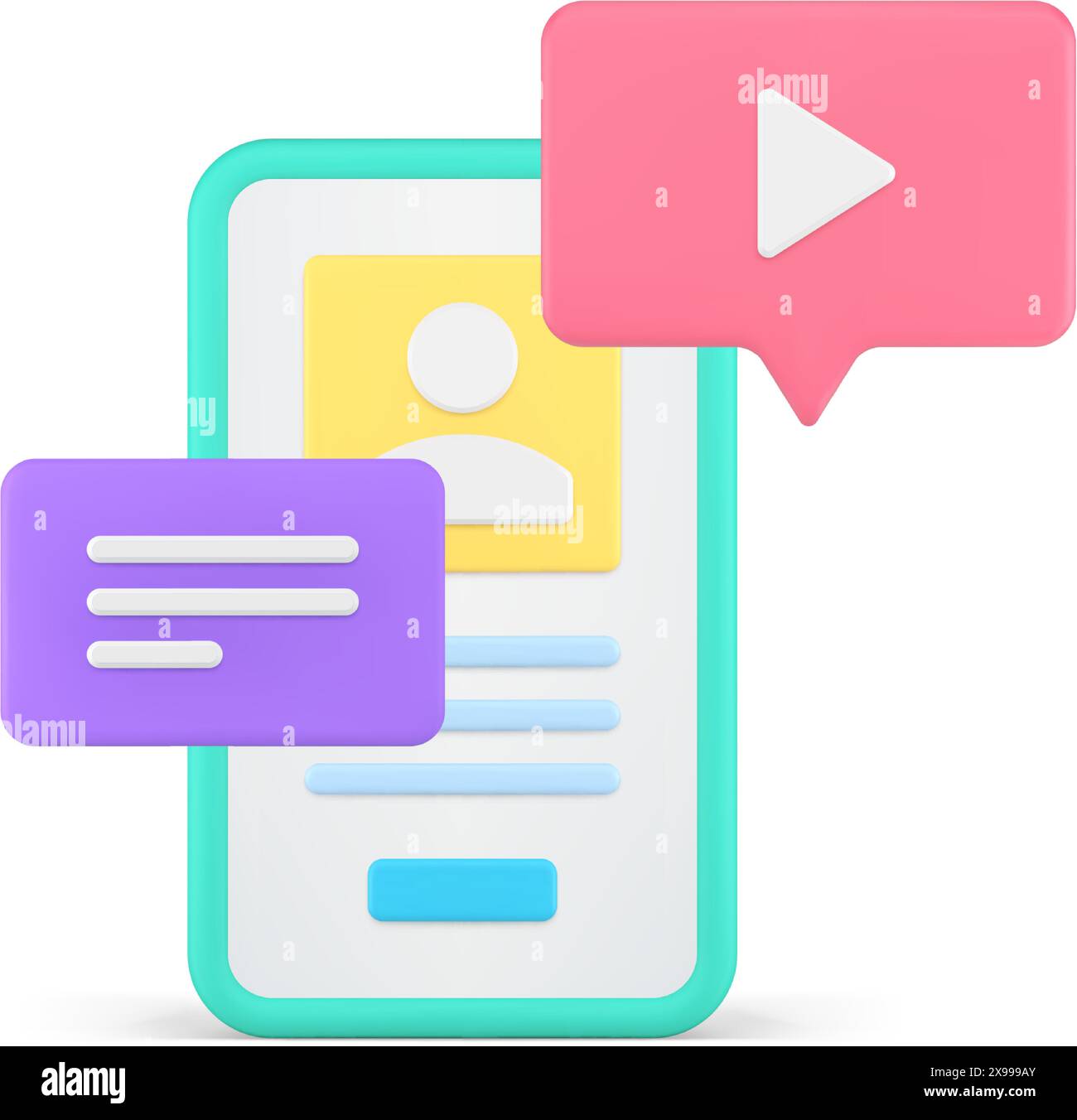 Mobile phone app account social media digital communication technology ...