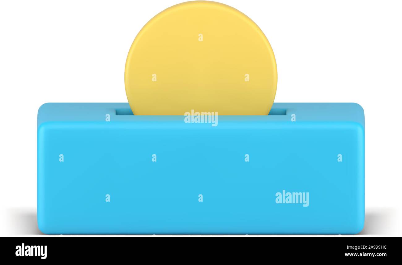 Tip box donate container with coin charity salary help financial income ...