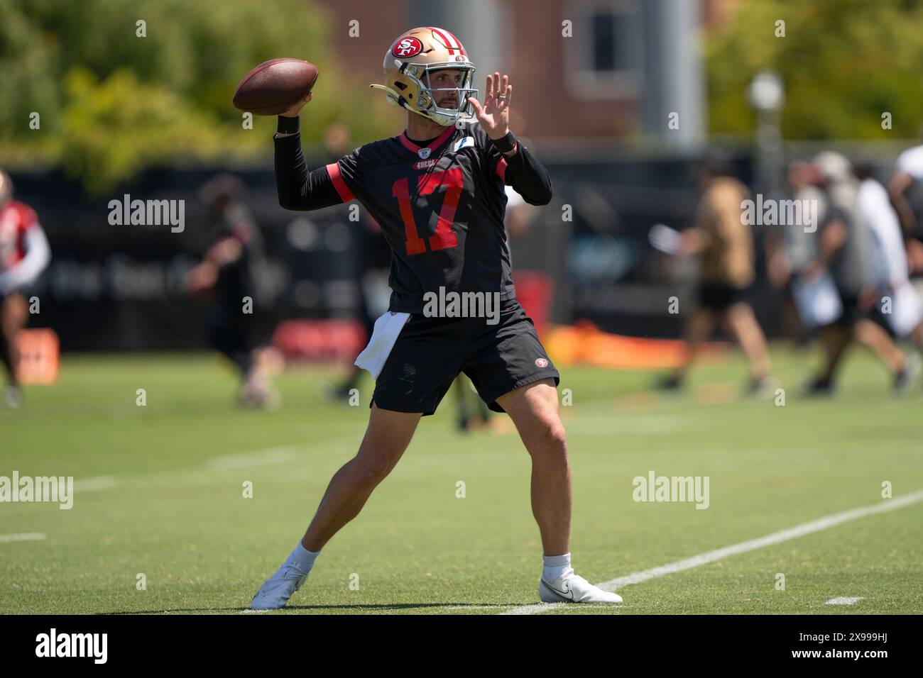 May 29, 2024; Santa Clara, CA, USA; San Francisco 49ers quarterback ...