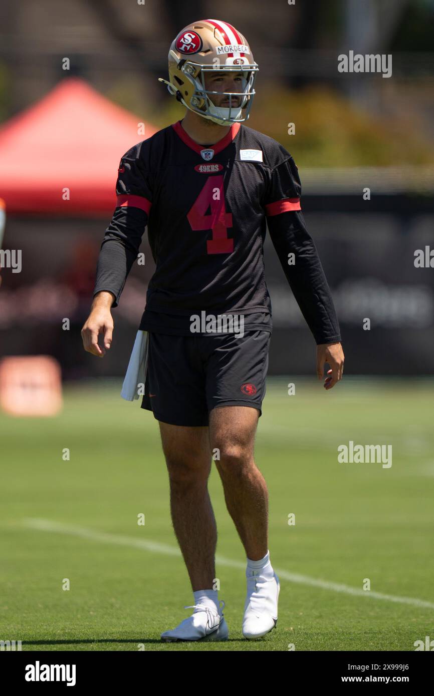 May 29, 2024; Santa Clara, CA, USA; San Francisco 49ers quarterback ...