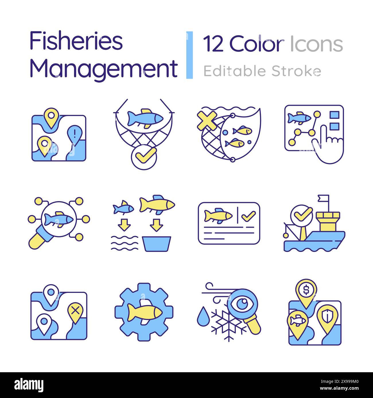 Fish harvesting fish Stock Vector Images - Alamy