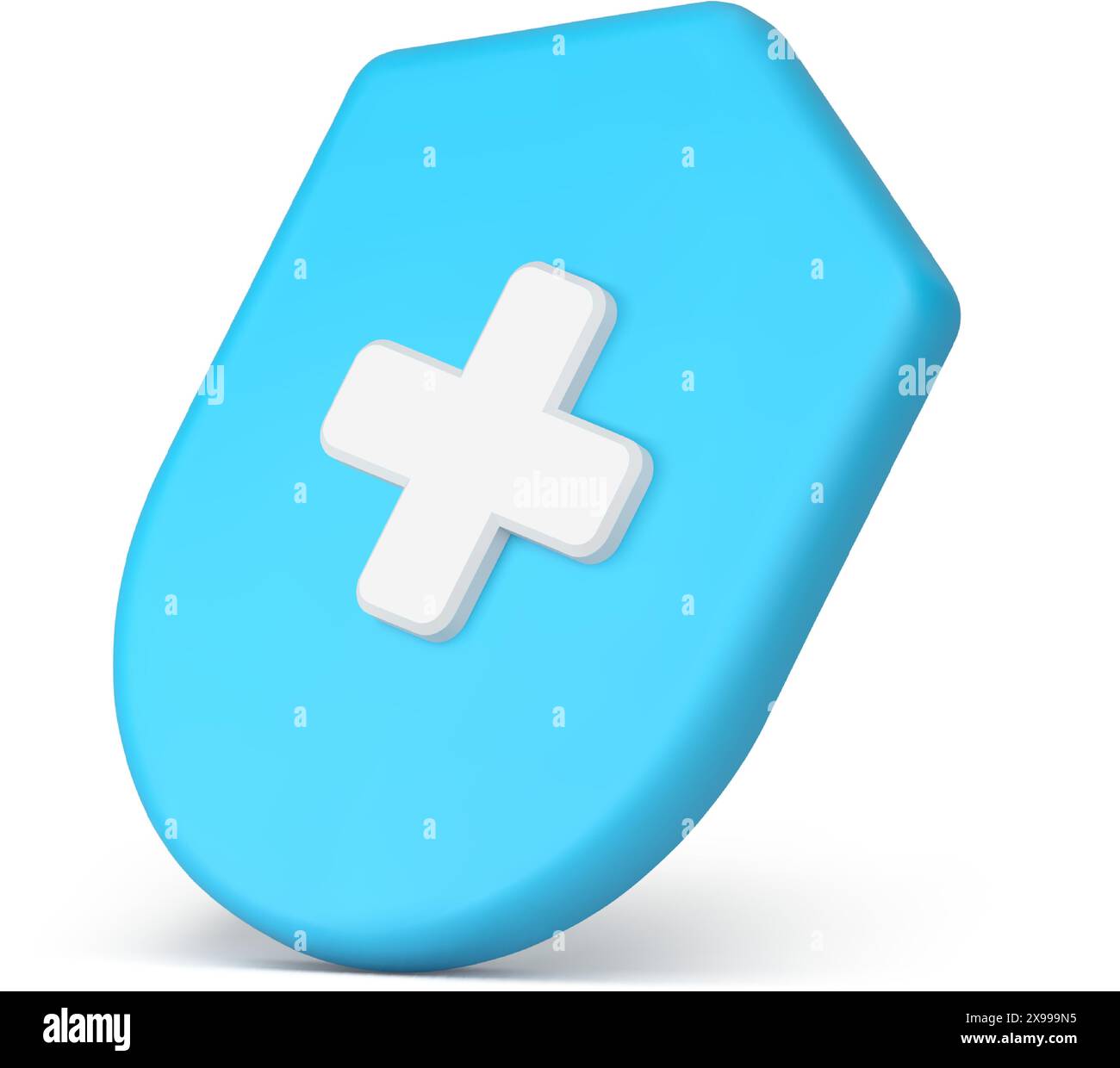 Healthcare first aid blue medical badge cross shield accident ...